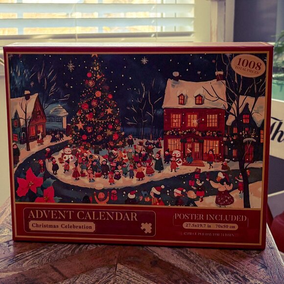 Games | Generic 108 Piece Advent Calendar With Colored Poster Included ...